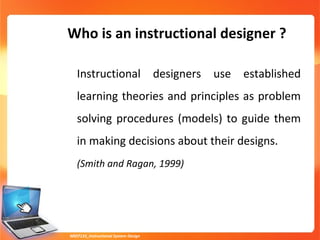 Dick n carey and smith n ragan | PPT