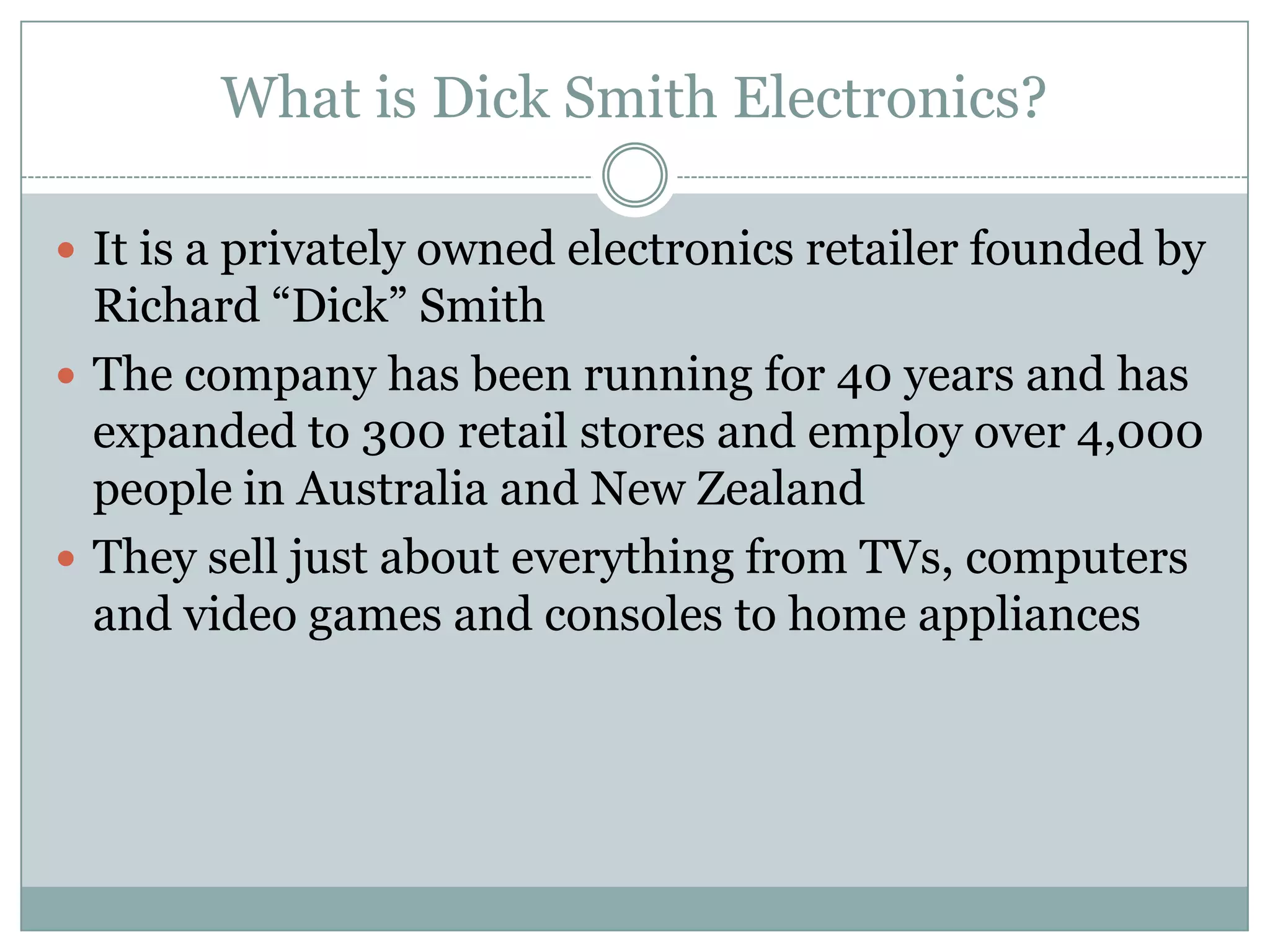 Dick smith presentation | PPTX