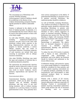 Diclofenac Sodium Injection Taj Pharma SmPC | PDF