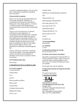 Diclofenac sodium 50mg gastro resistant tablets smpc- taj ...