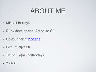 Distributed Cluster in Ruby | PPTX | Programming Languages | Computing