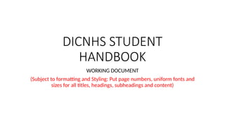 DICNHS-STUDENT-HANDBOOK for public school teachers.pptx