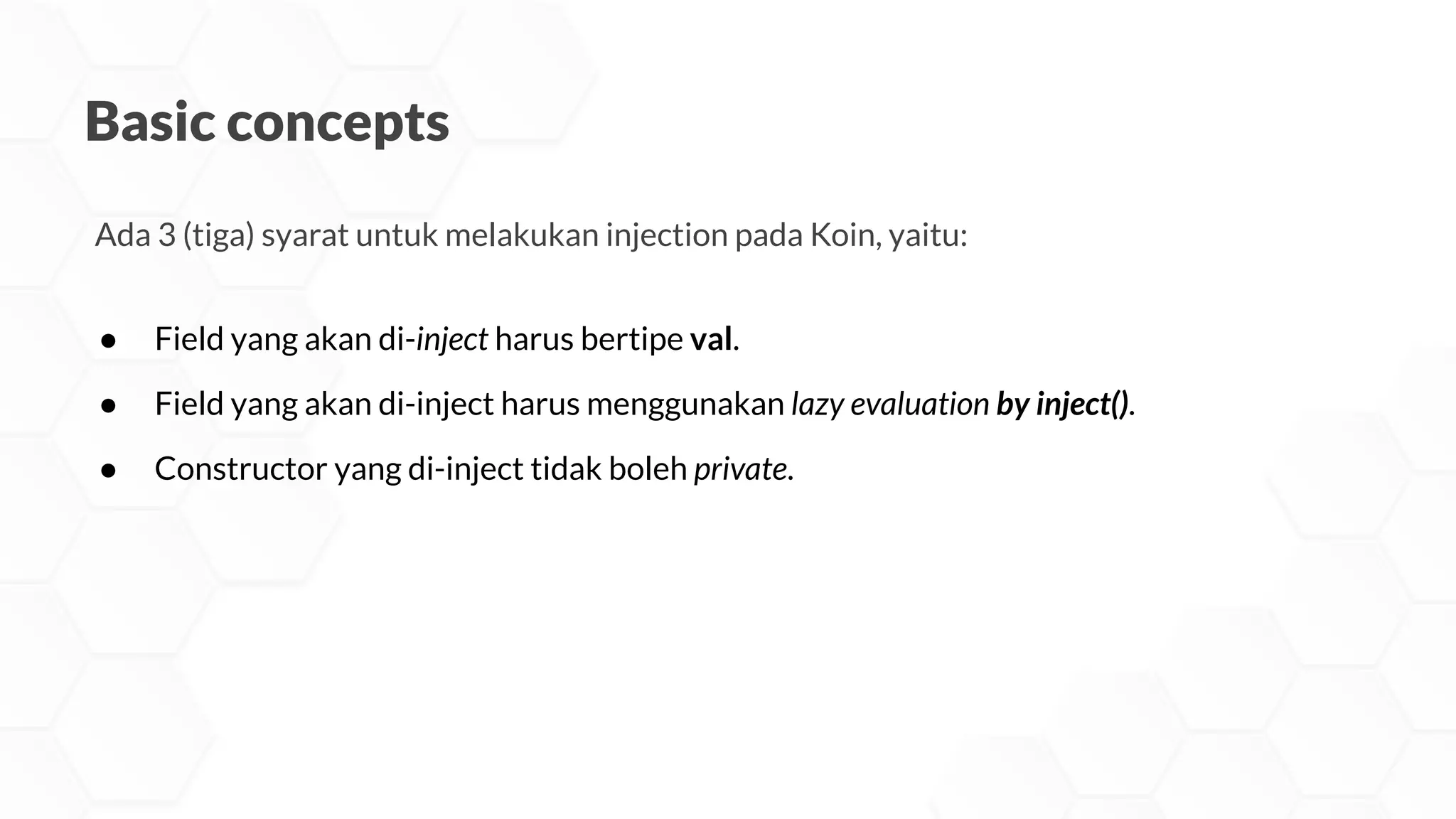 Dicoding Developer Coaching #33: Android | Depedency Injection dengan Dagger, Hilt, & Koin | PDF
