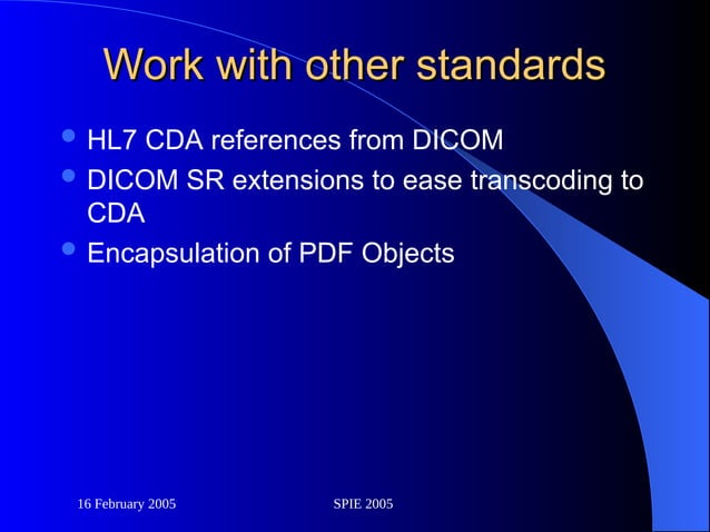 DICOM-Overview-2004.ppt Digital Imaging and Communi- cations in Medicine | PPT