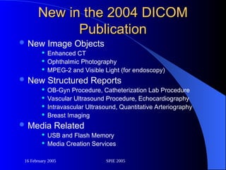 DICOM-Overview-2004.ppt Digital Imaging and Communi- cations in Medicine | PPT
