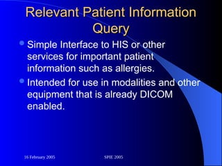 DICOM-Overview-2004.ppt Digital Imaging and Communi- cations in ...