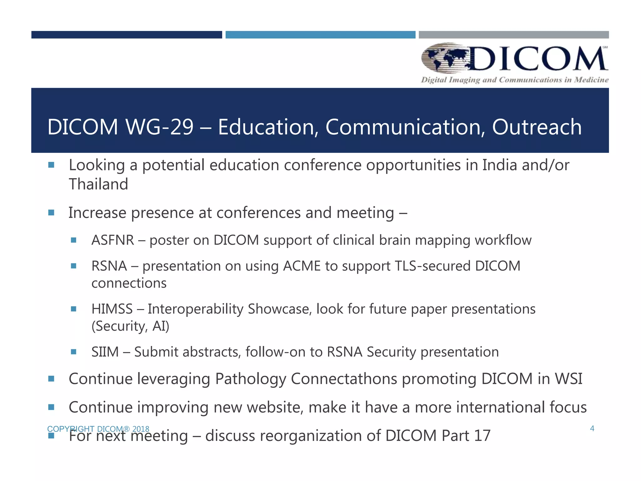 Report from DICOM Conference | PPTX