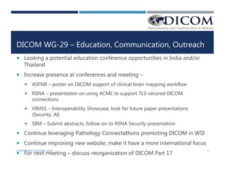 Report from DICOM Conference | PPTX