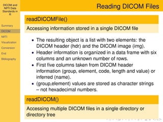 Using DICOM and NIfTI in R | PDF | Graphics Software | Computer Software and Applications