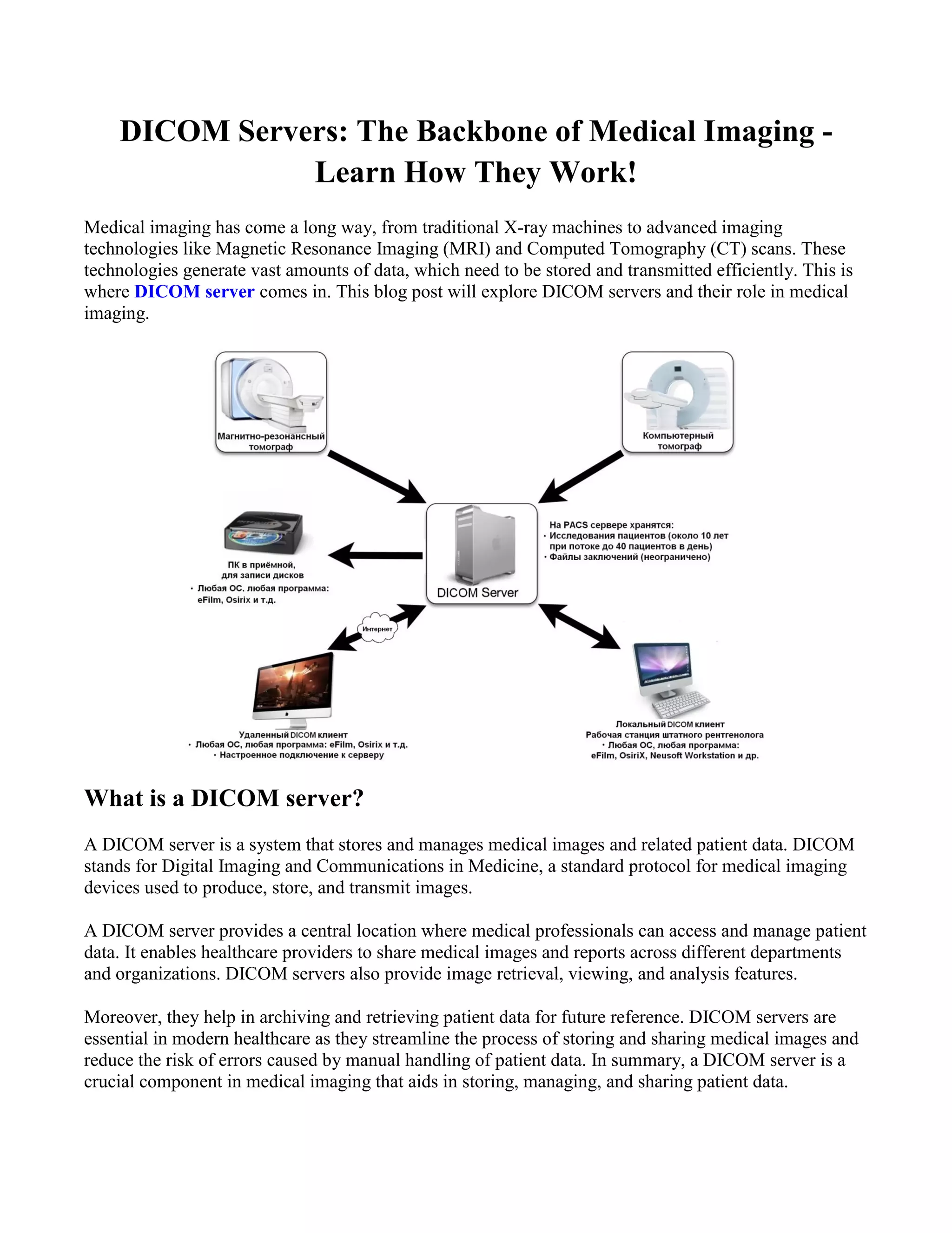 DICOM Servers The Backbone of Medical Imaging - Learn How They Work!.pdf