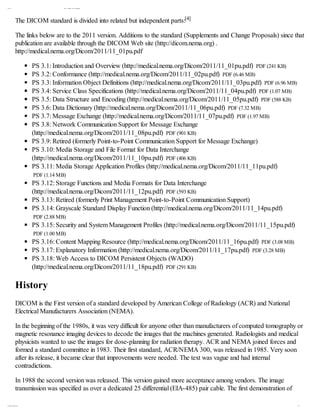 Dicom standard wikipedia | PDF