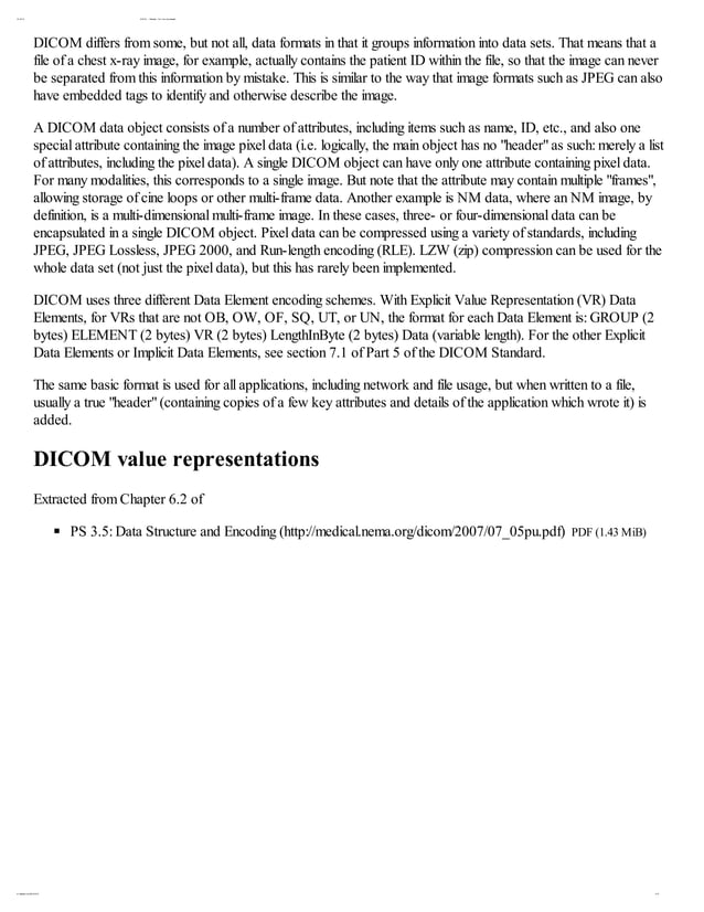 Dicom standard wikipedia | PDF
