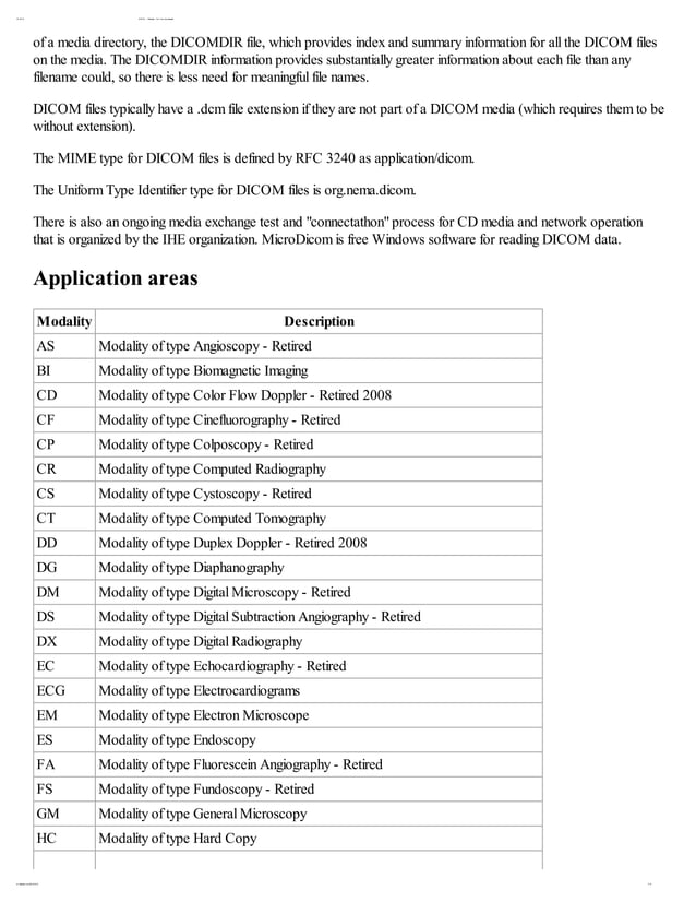 Dicom standard wikipedia | PDF