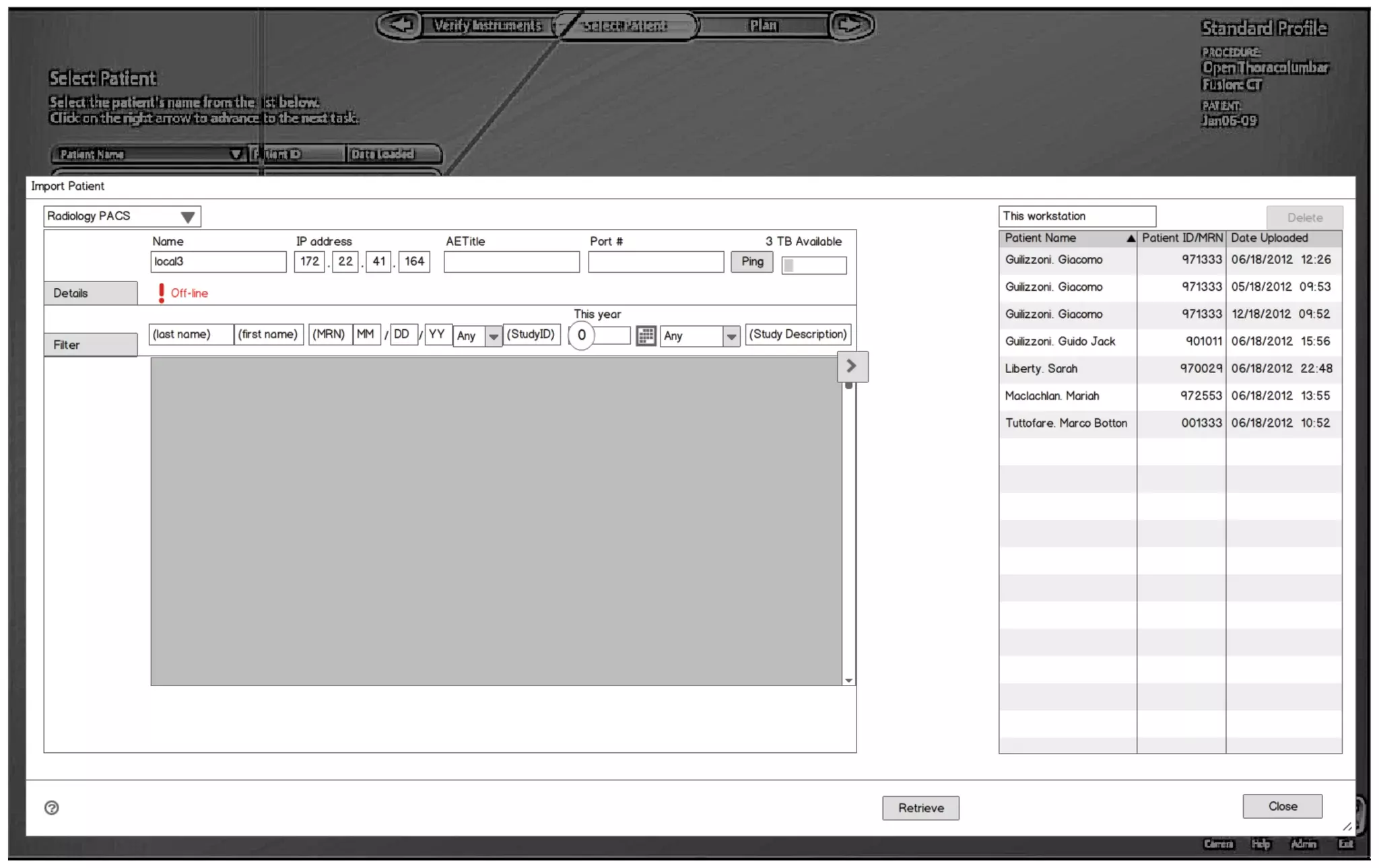 DICOM surgery workstation - wireframe | PDF