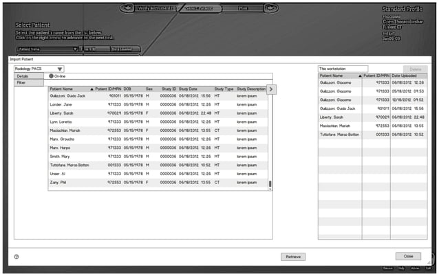 DICOM surgery workstation - wireframe | PDF