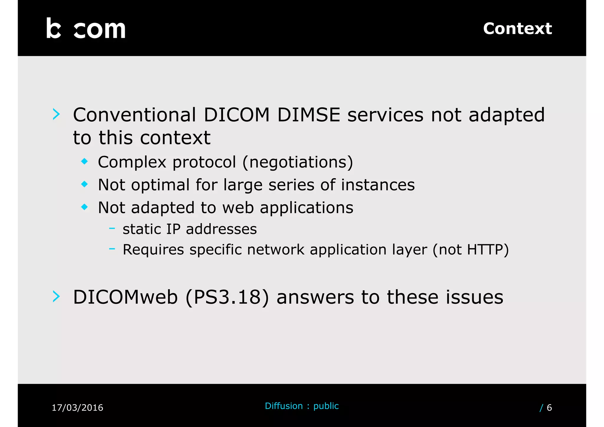 DICOMweb (STOW, WADO, QIDO): Potential and implemntation sample | PDF