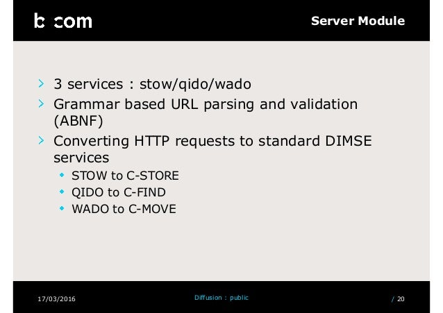 Dicomweb Stow Wado Qido Potential And Implemntation Sample