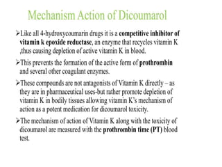 DICOUMAROL AS LEAD FOR NEW PHARMACEUTICAL .pptx