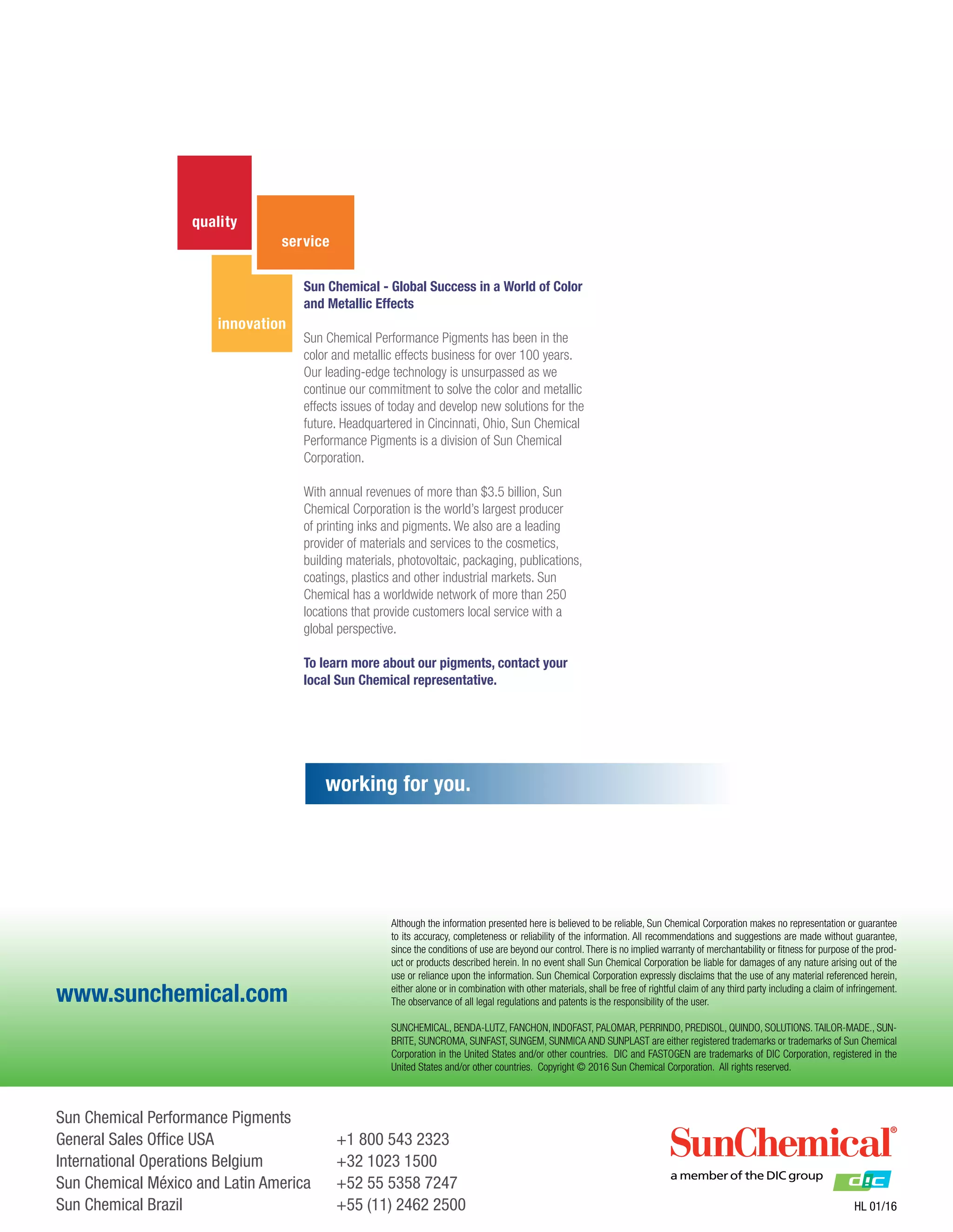 Dic pigments and preparations for plastics | PDF