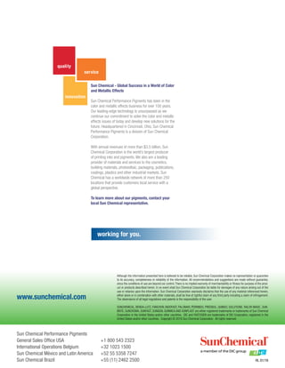Dic pigments and preparations for plastics | PDF