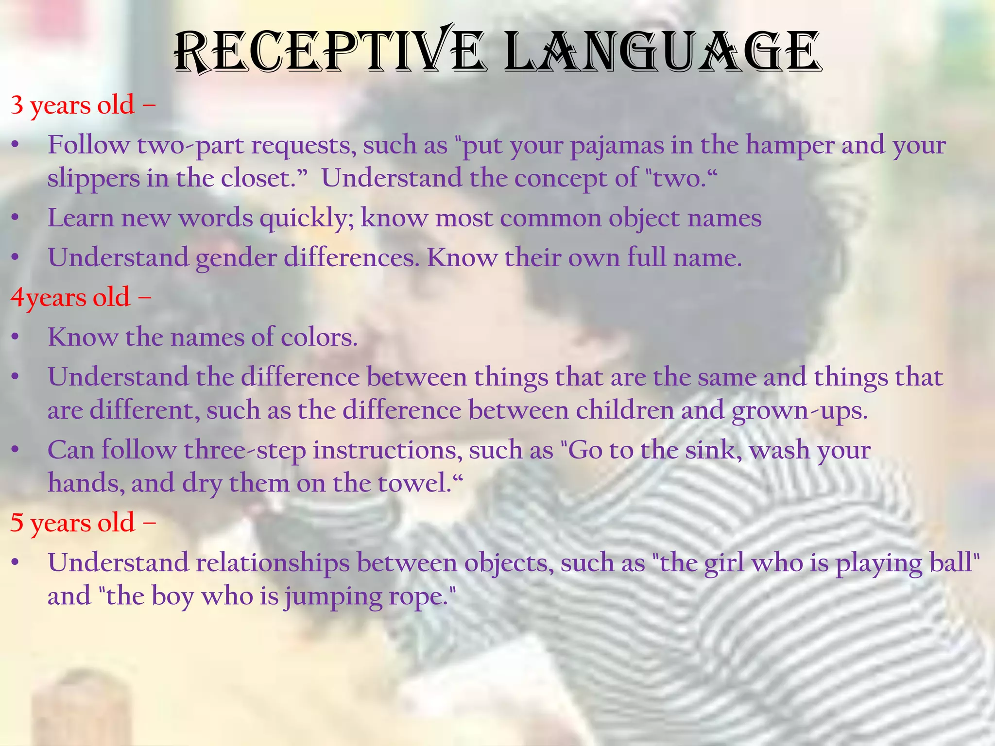 LANGUAGE DEVELOPMENT IN PRESCHOOL YEARS | PPTX