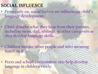 LANGUAGE DEVELOPMENT IN PRESCHOOL YEARS | PPTX