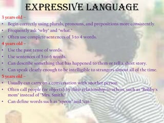 LANGUAGE DEVELOPMENT IN PRESCHOOL YEARS | PPTX