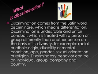 Dicrimination | PPT