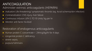 DISSEMINATED INTRAVASCULAR COAGULATION | PPTX