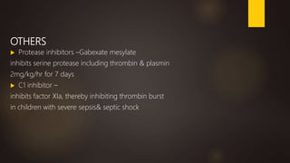 DISSEMINATED INTRAVASCULAR COAGULATION | PPTX