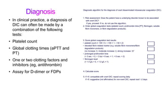 Disseminated intravascular coagulation ppt | PPTX