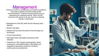 Disseminated intravascular coagulation ppt | PPTX