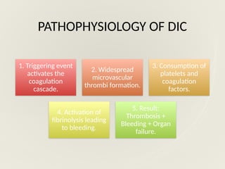 Disseminated Intravascular Coagulation (DIC) Syndrome | PPTX