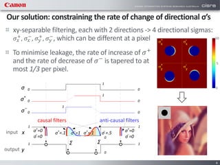 Oral presentation on Asymmetric recursive Gaussian filtering for space-variant artificial bokeh ...
