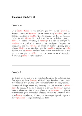 Dictados tercero primaria | DOC