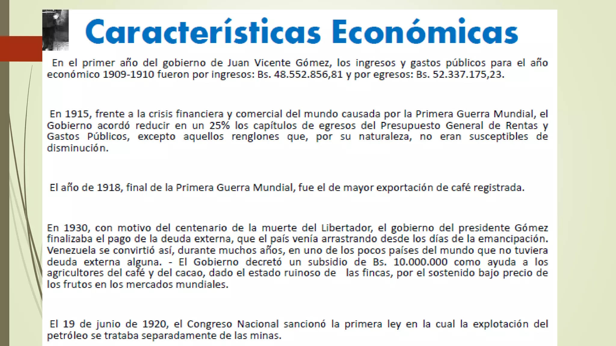 Dictadura de juan vicente gómez (venezuela 1908-1935) | PPTX