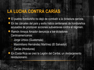 Dictadura de tiburcio carias andino | PPT