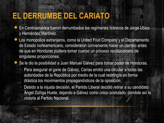 Dictadura de tiburcio carias andino | PPT