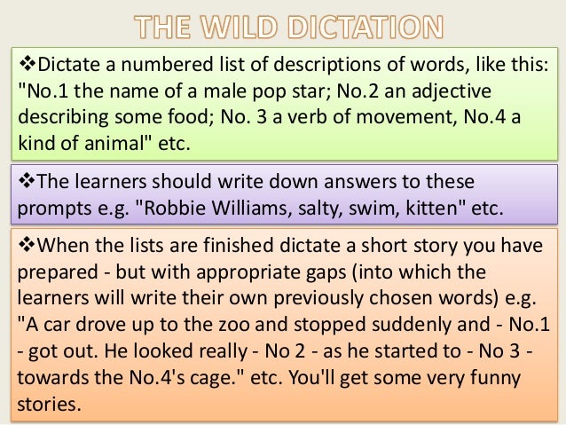 101 Ways with Dictation - NATECLA May 2014