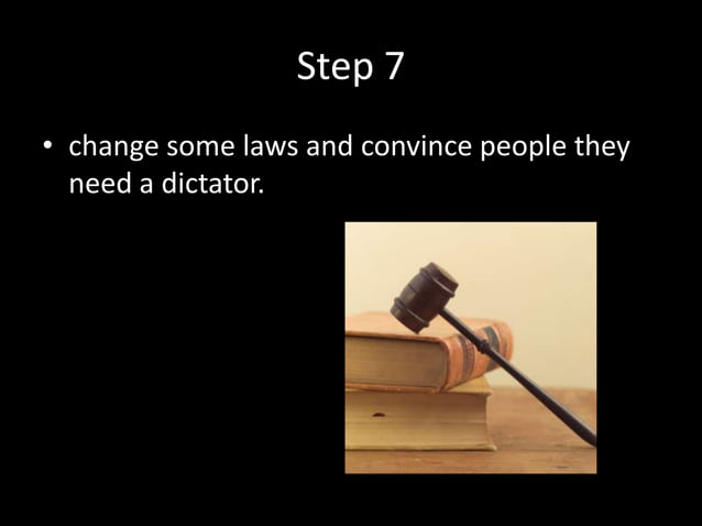 How to be a Dictator | PPTX