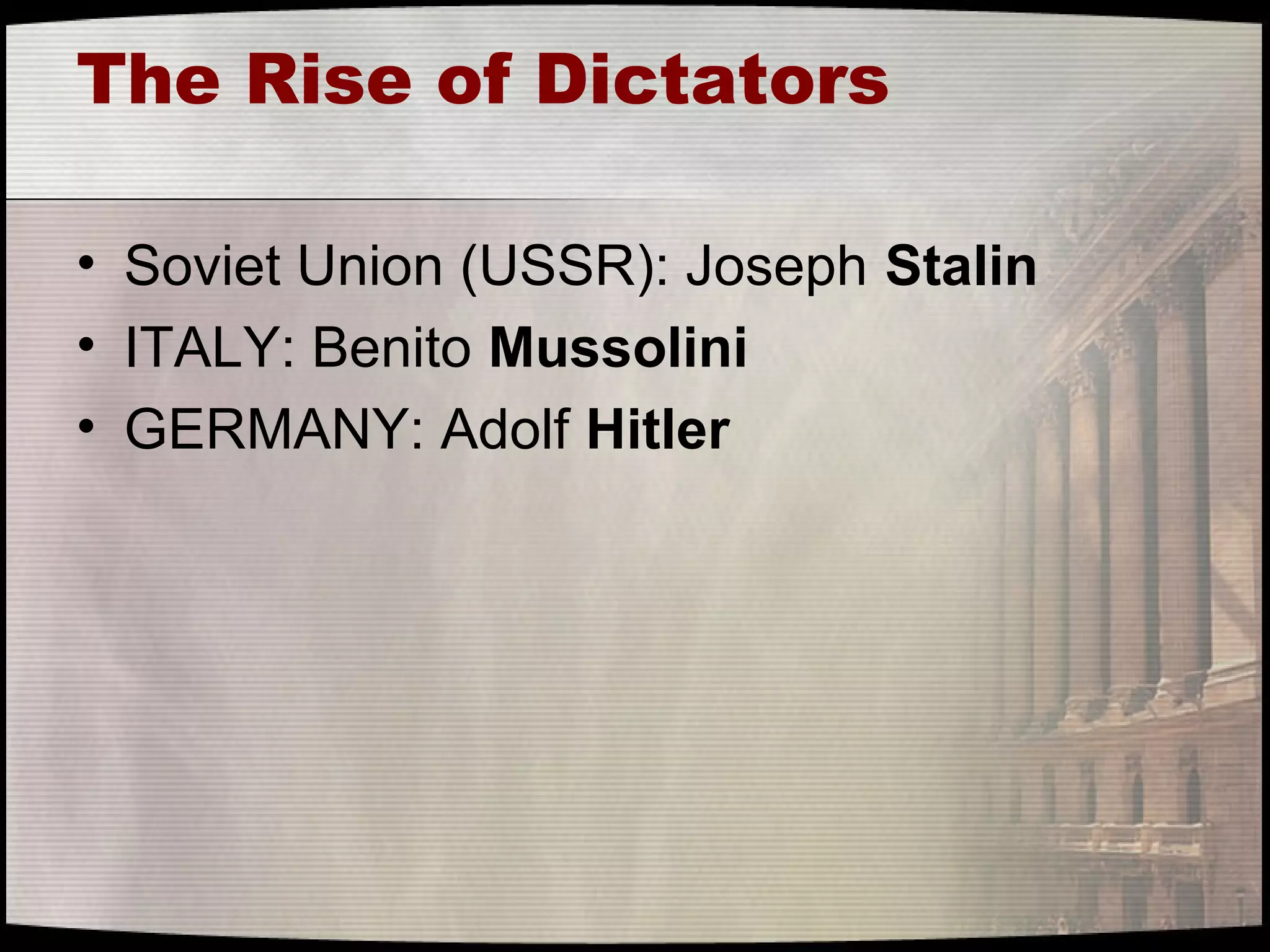 Dictatorship | PPT