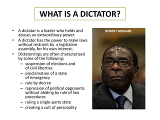 HISTORY YEAR 9 - DICTATORSHIP | PPT