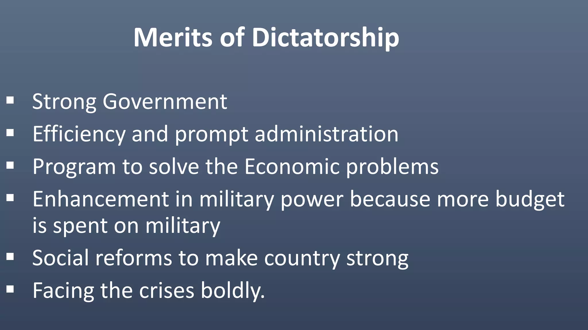 Dictatorship | PPTX