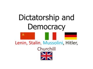 Dictatorship and democracy | PPTX