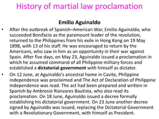 Dictatorship and martial law report | PPTX