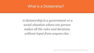 Dictatorship in the Caribbean | PPT