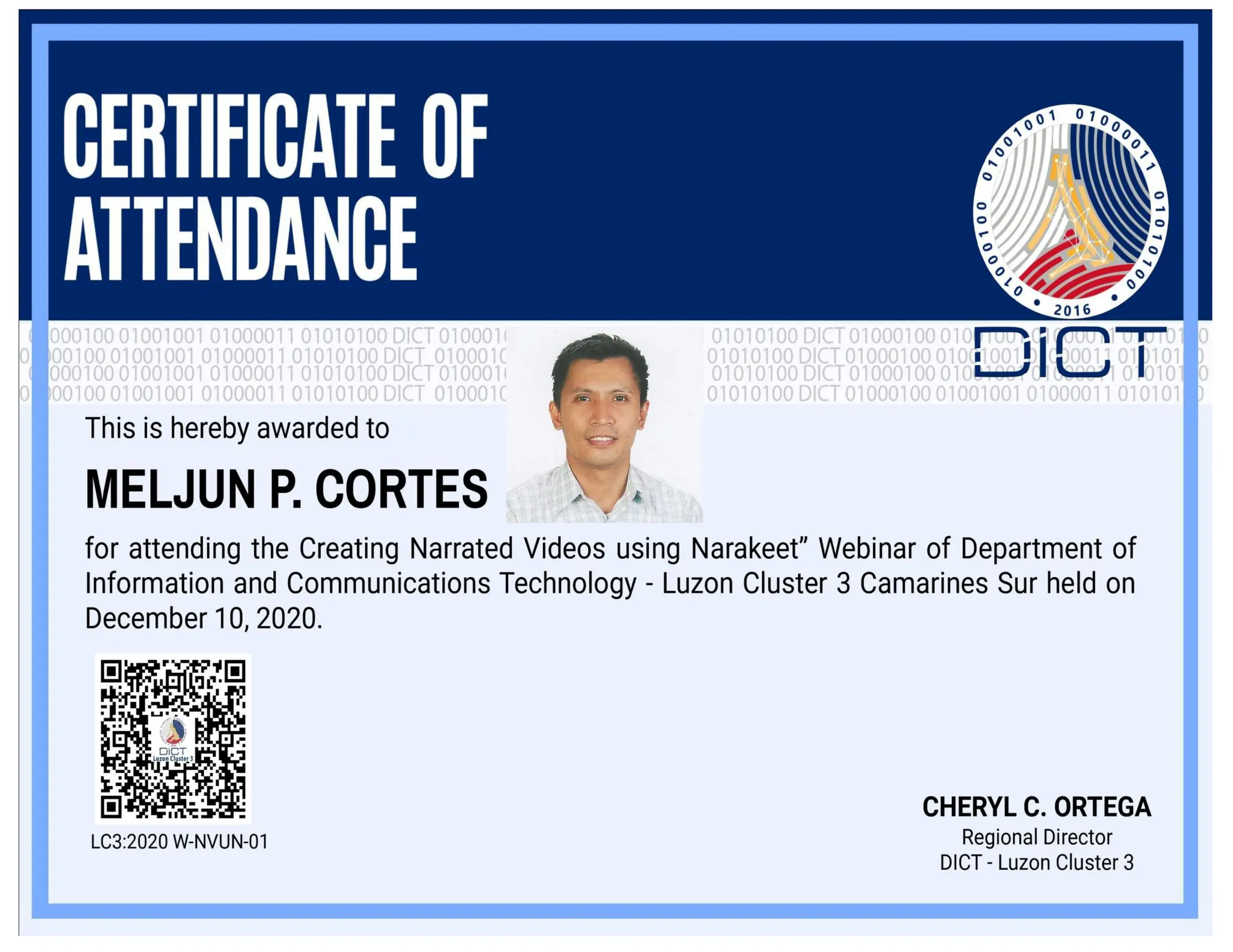 DICT CERTIFICATE Narakeet CREATING NARRATIVE VIDEO | PDF