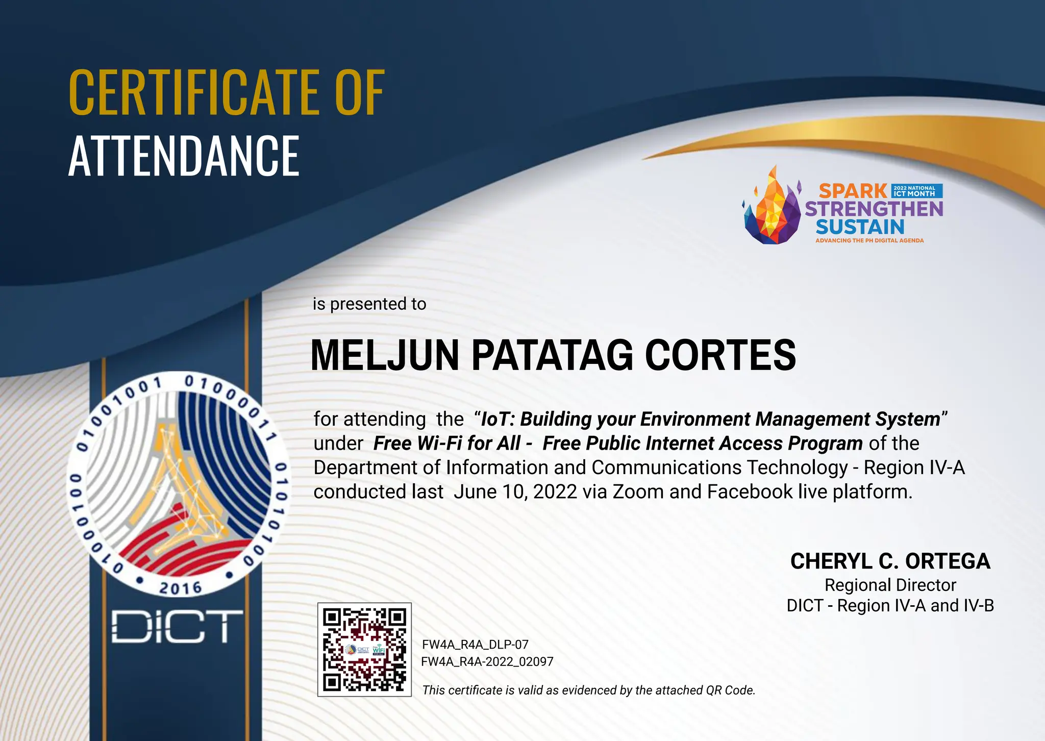 INTERNET of THING, IOT seminar in DICT - JUNE 2022 | PDF