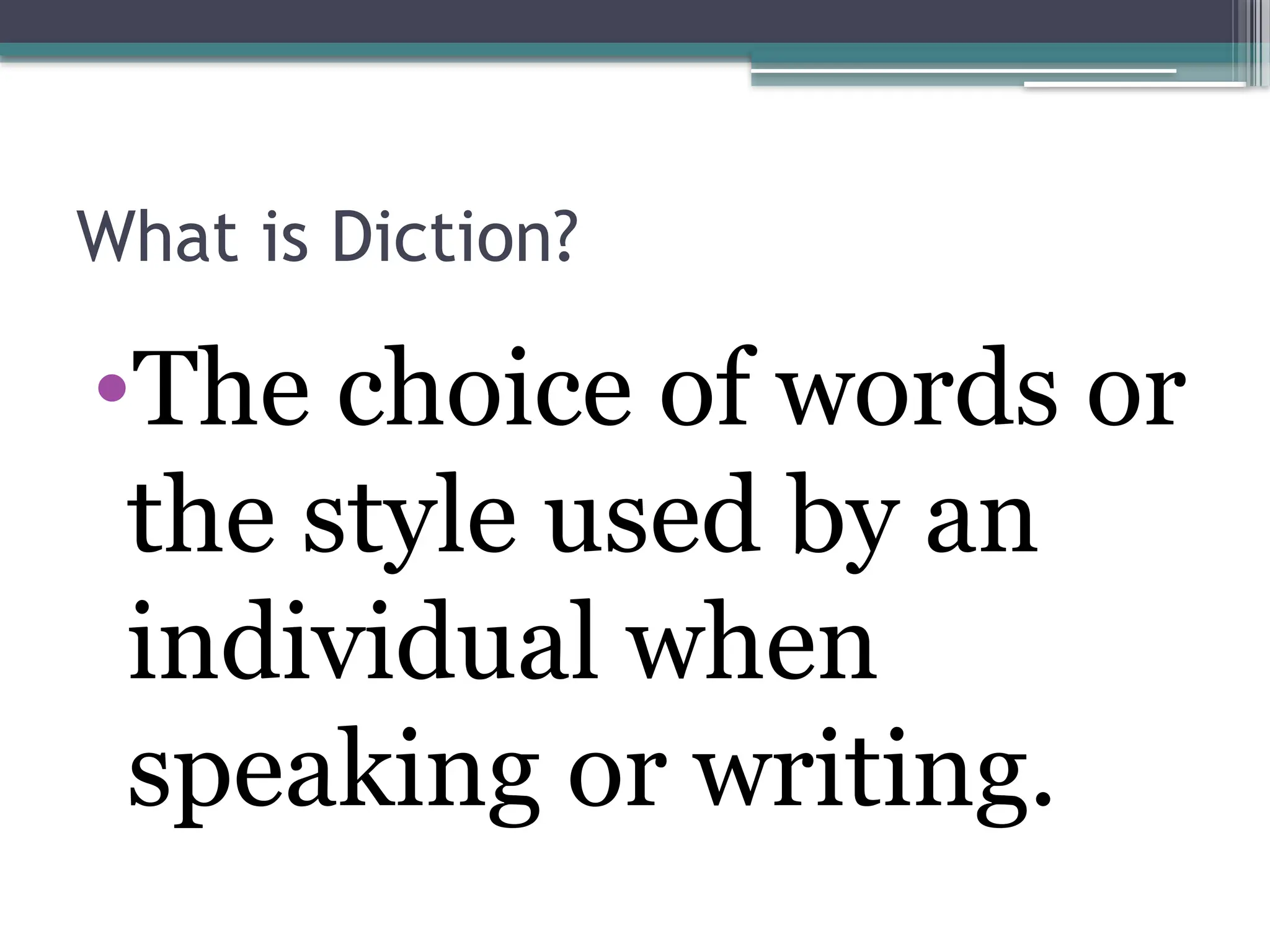 diction: its types, definitions and examples.pptx | Resume Writing and ...