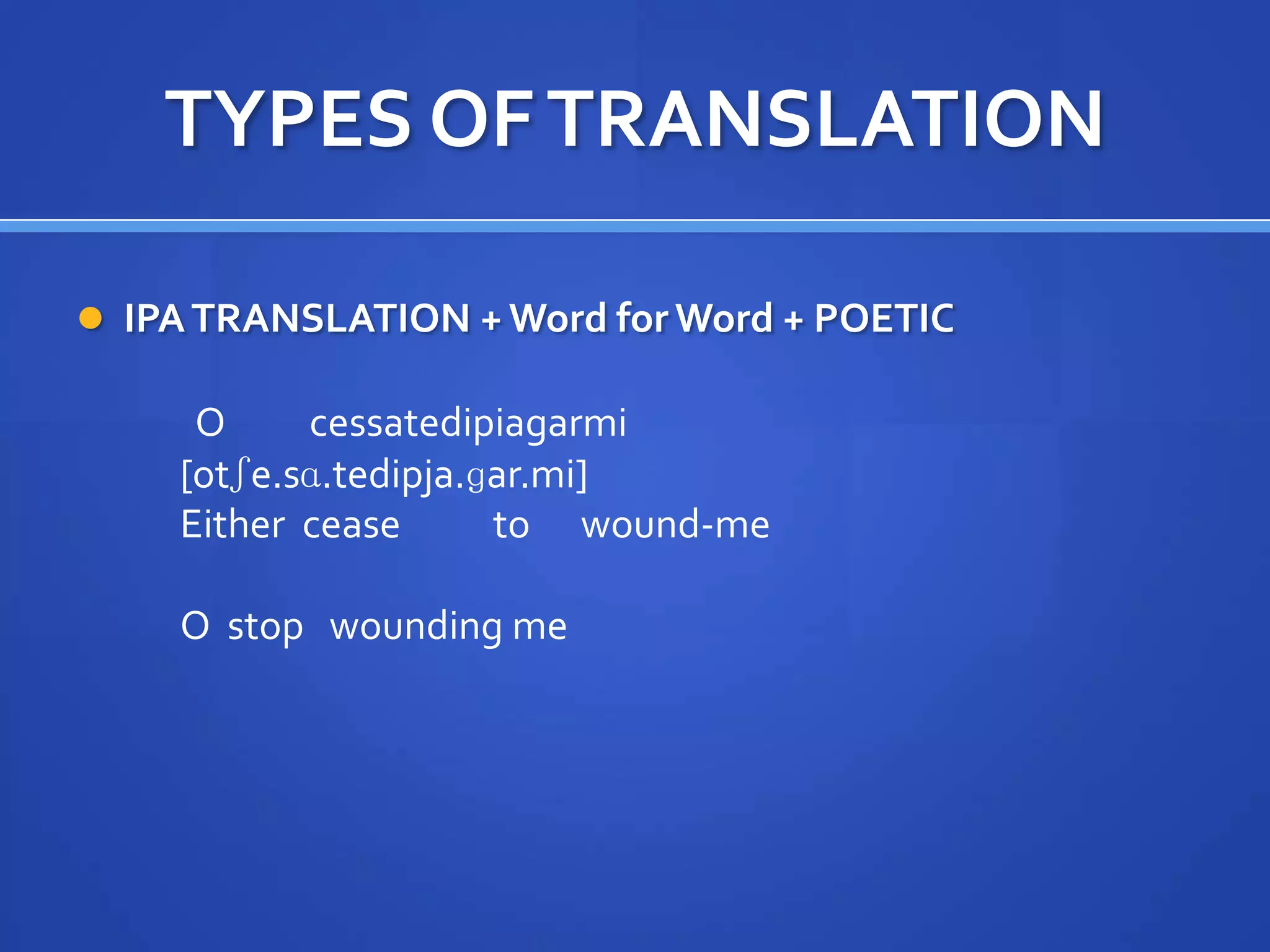 International Phonetic Alphabet - Basics of Singing Italian | PPTX